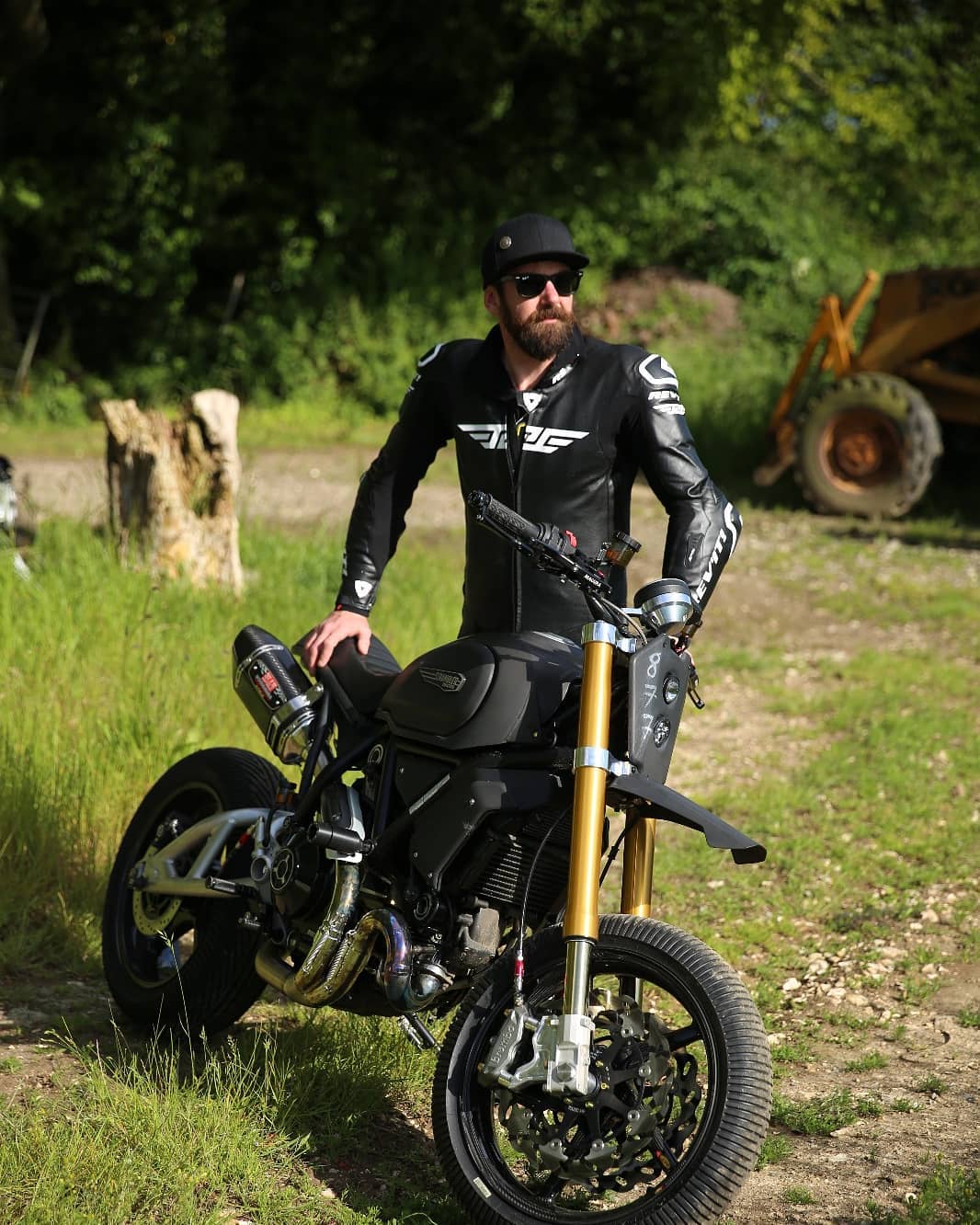 TV personality and custom motorcycle builder Anthony Partridge uses Warco