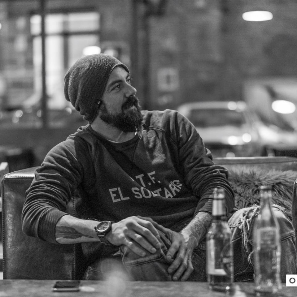 TV personality and custom motorcycle builder Anthony Partridge uses Warco