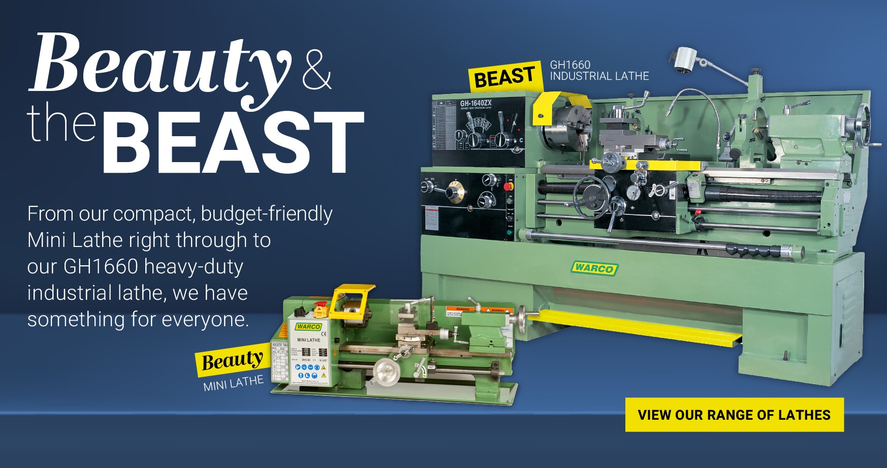 Warco | Buy Lathe, Milling Machine, Engineering Tools