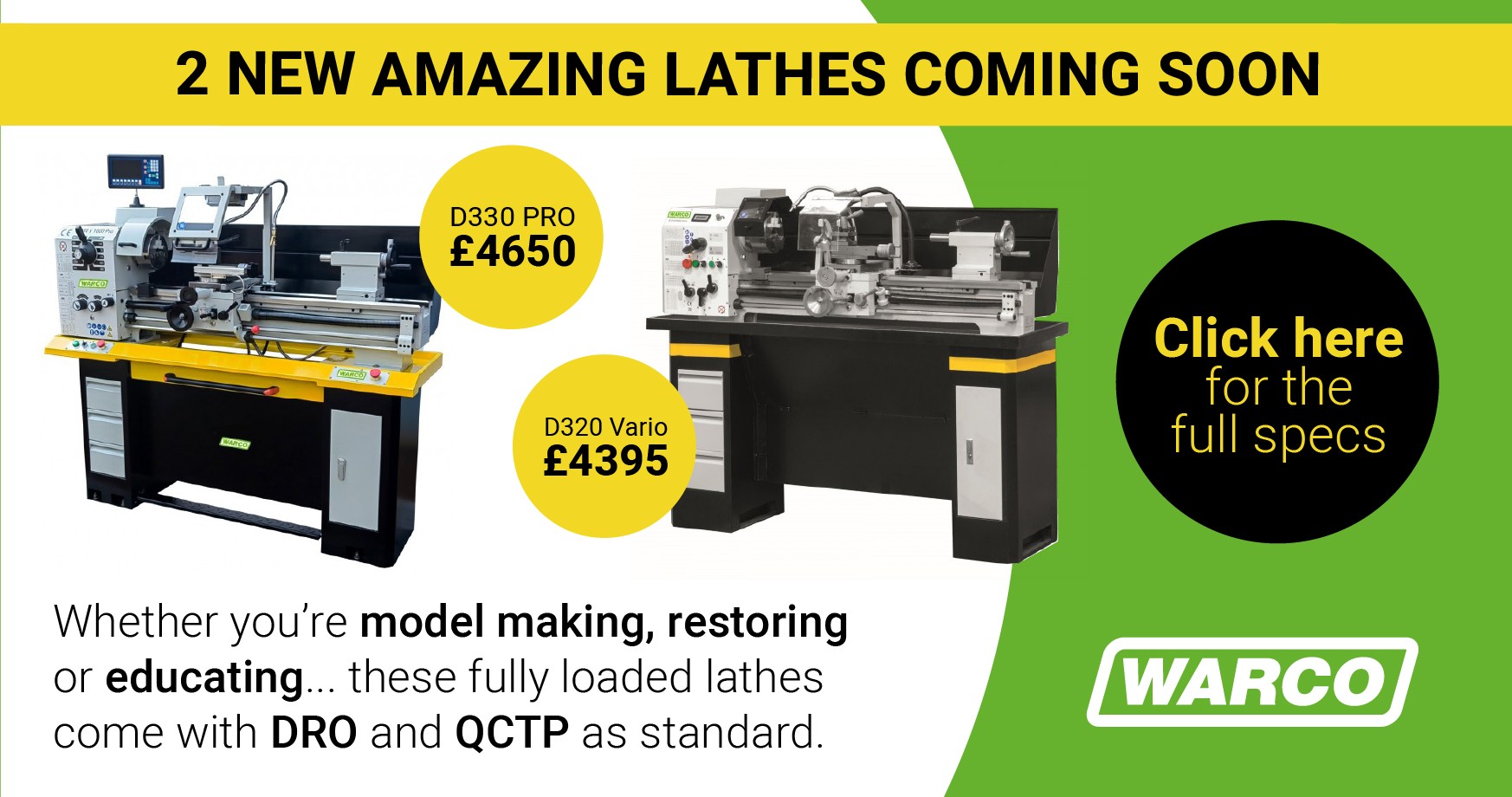 Warco | Buy Lathe, Milling Machine, Engineering Tools